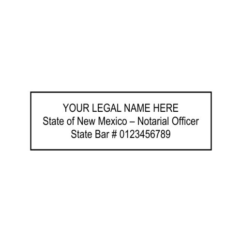 New Mexico Notary Stamps: Rectangular Self-Inking New Mexico Notarial ...